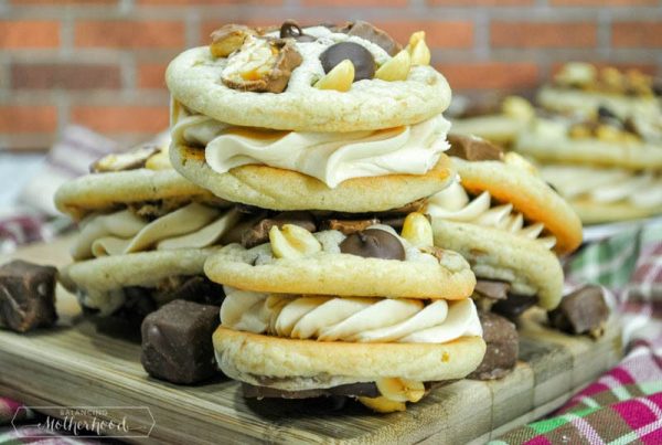 Candy Bar Sandwich Cookie Recipe - Balancing Motherhood