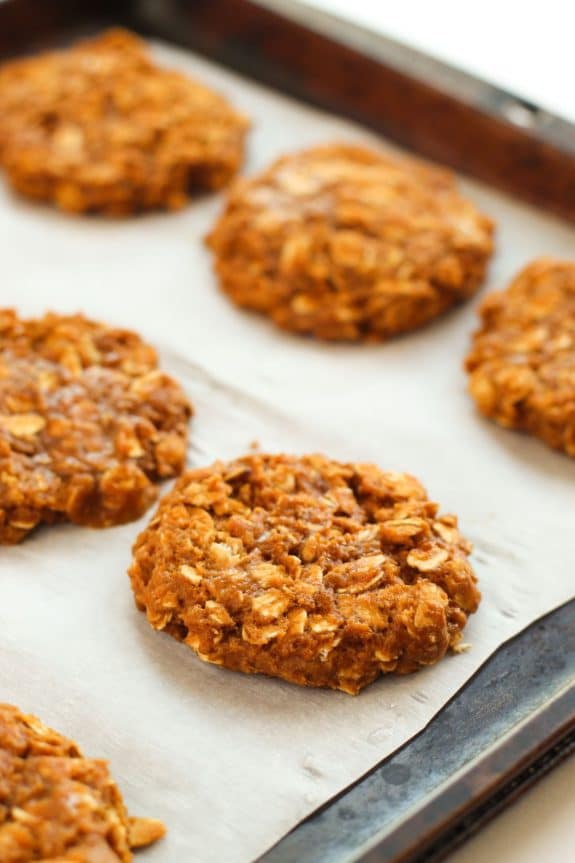 Iced Gingerbread Oatmeal Cookies - Balancing Motherhood