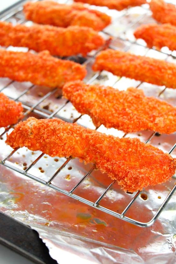 Hot Cheeto Chicken Tenders - Balancing Motherhood