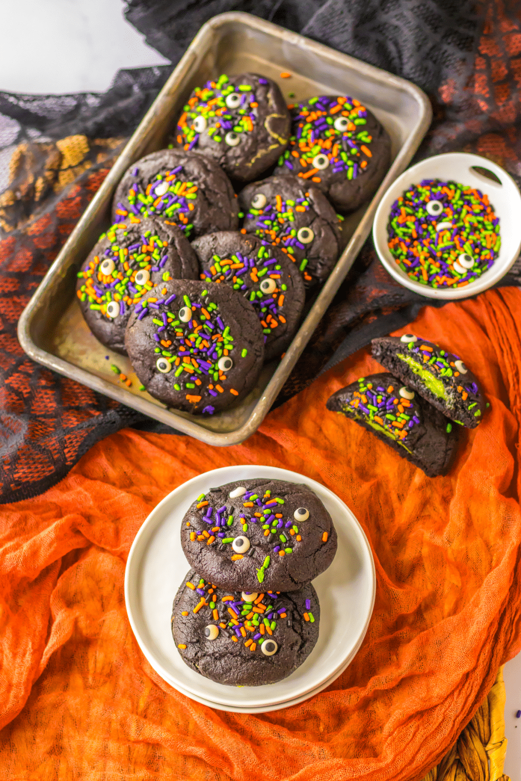 Halloween Black Velvet Cookies - Balancing Motherhood