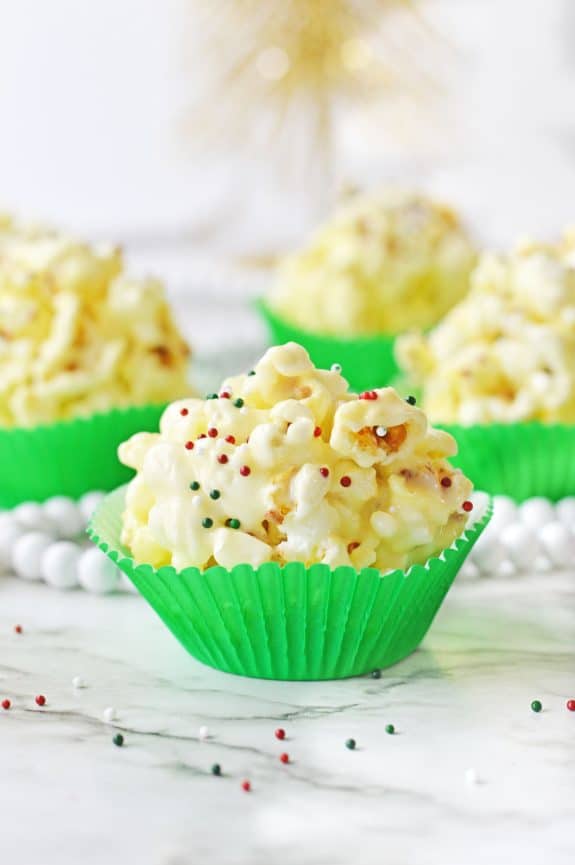 Christmas Popcorn Balls - Balancing Motherhood