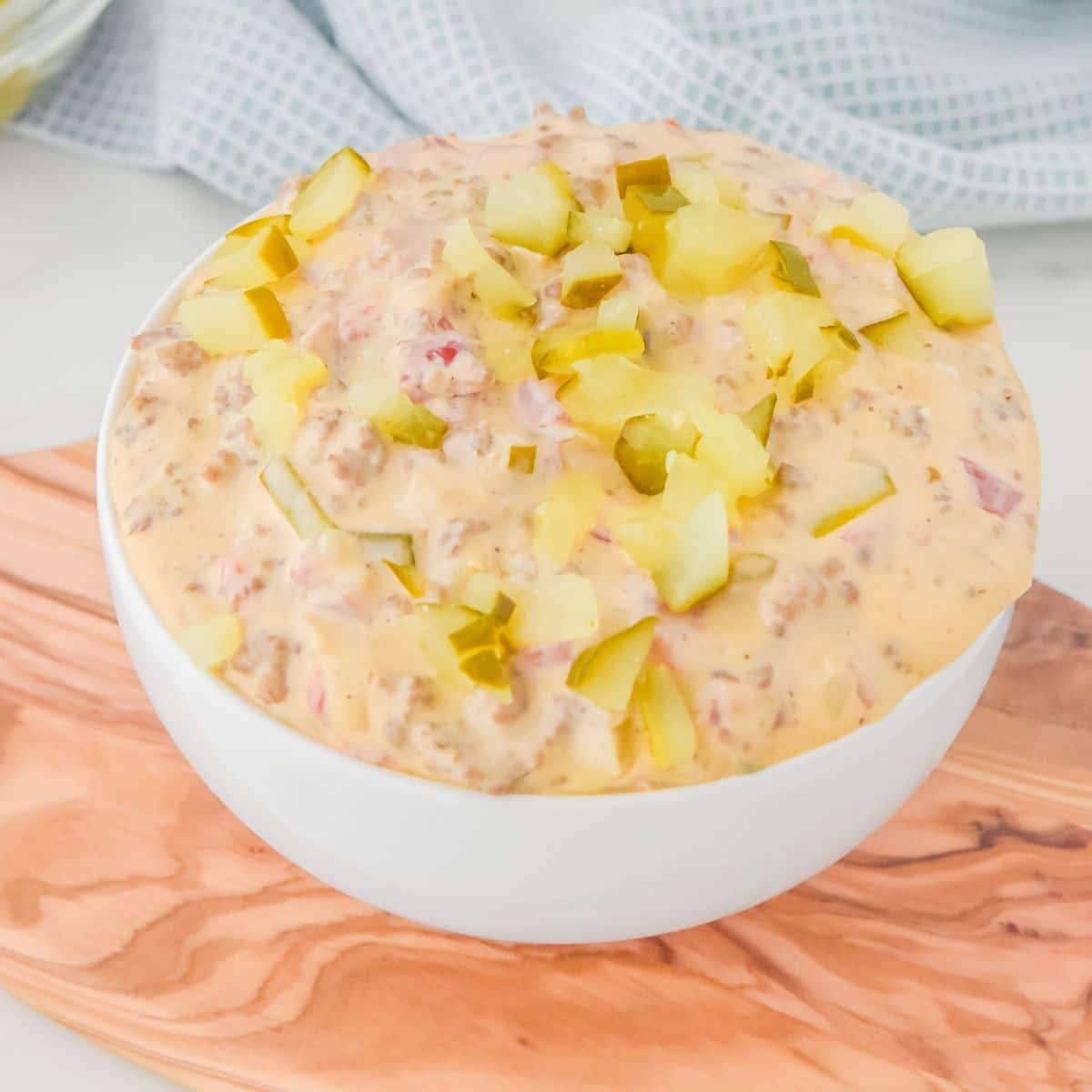 Cheeseburger Dip - Balancing Motherhood