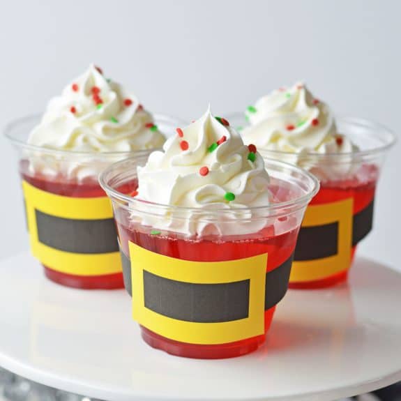 Santa Jelly Cups (for kids!) - Balancing Motherhood