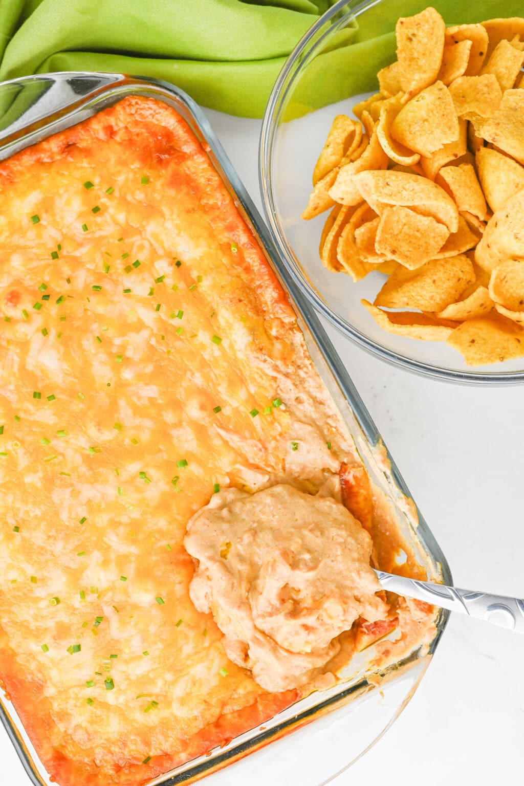 Texas Trash Dip (Warm Cheesy Bean Dip) - Balancing Motherhood