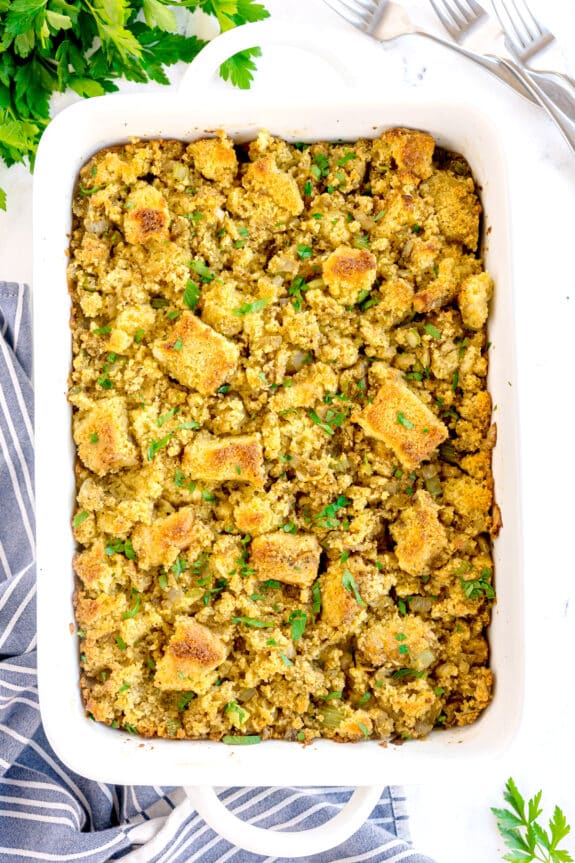 Easy Cornbread Stuffing Recipe (Classic Holiday Side Dish)